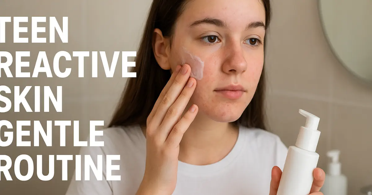 Best Teen Reactive Skin Gentle Routine | Teens Skincare Tips